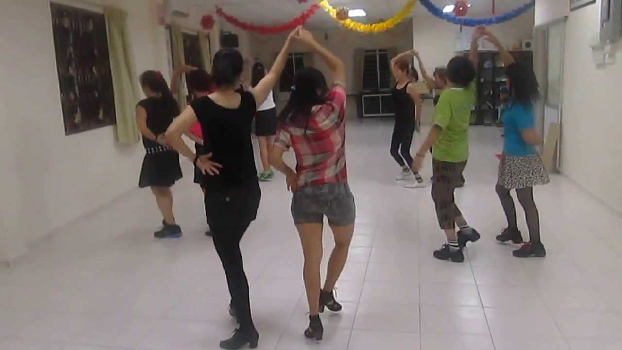 cowboy cha cha line dance - YouTube