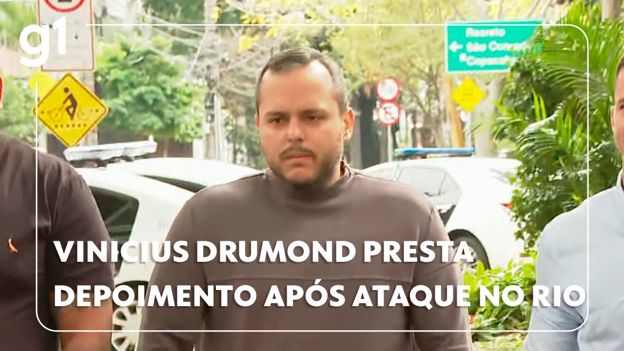 Vinicius Drumond presta depoimento após ataque no Rio #g1 - YouTube