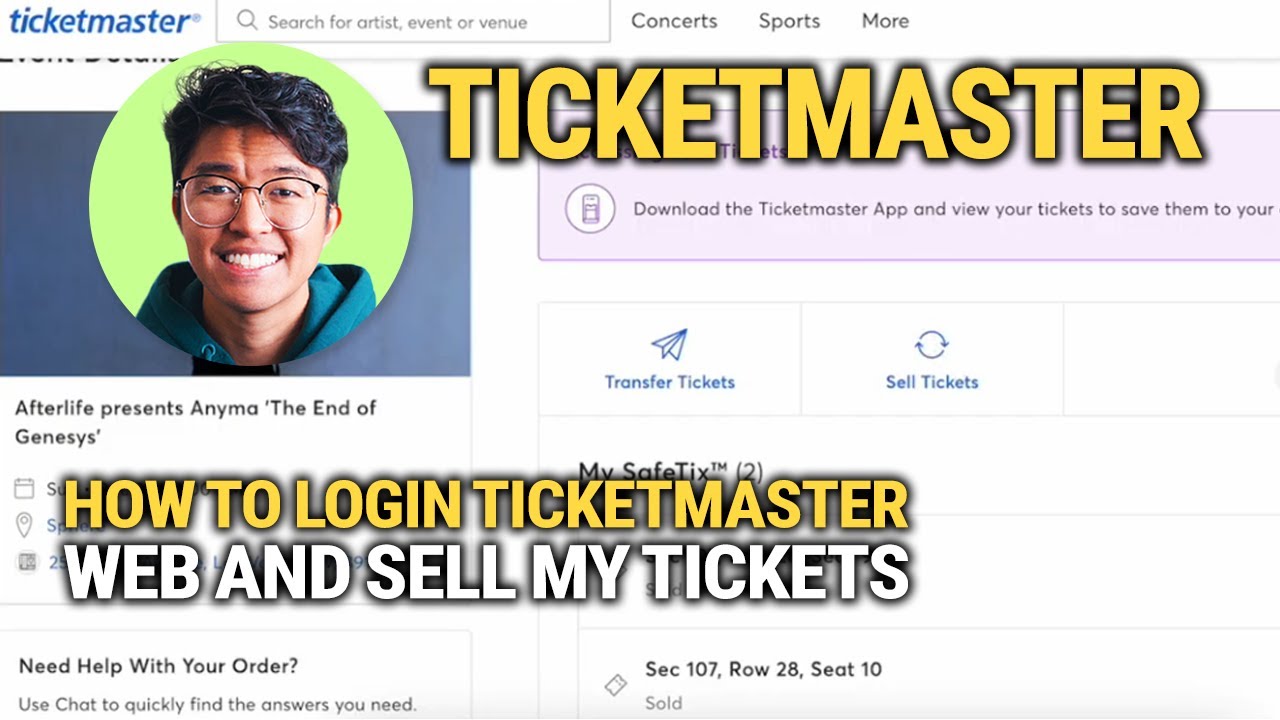 How To Login Ticketmaster Web And Sell My Tickets: Simple GUIDE! - YouTube