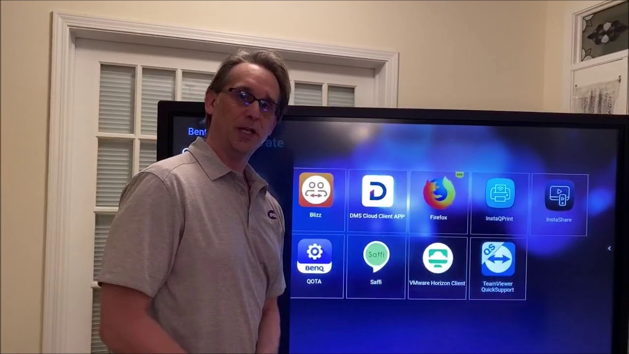 BenQ IFP Bind Panel Load apps and widgets - YouTube