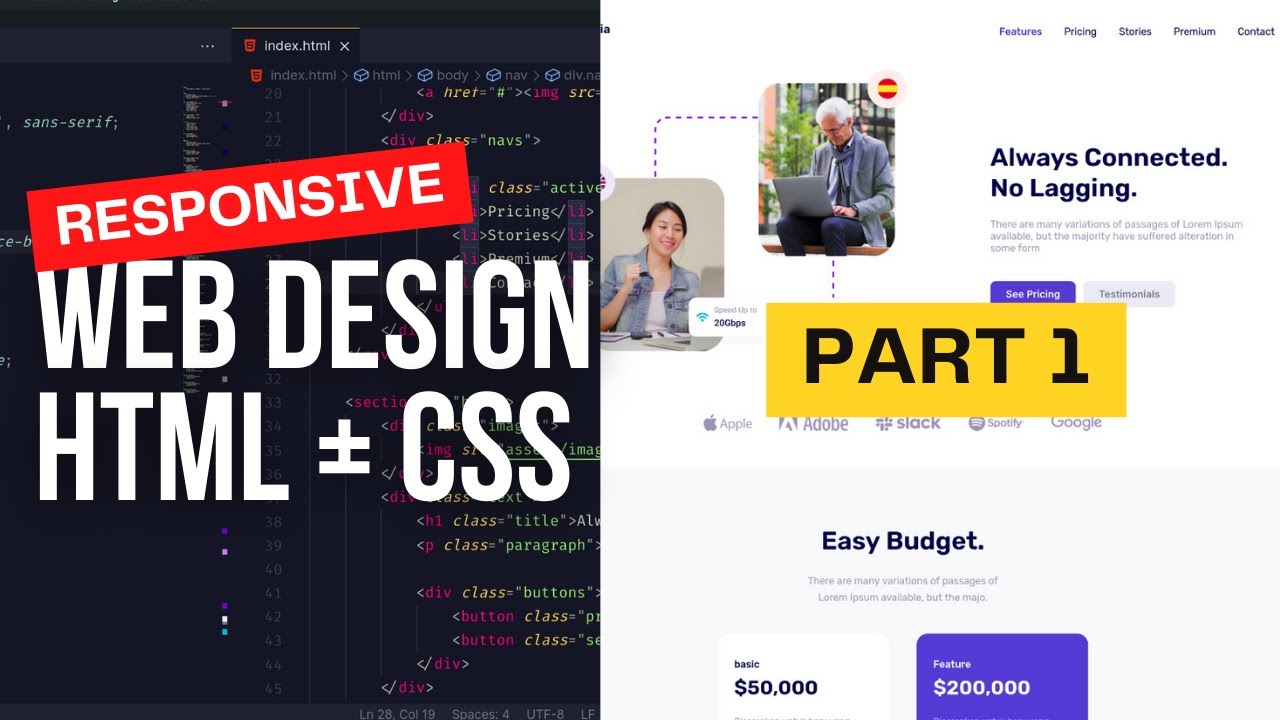 Responsive Part1 Slicing Halaman Web Menggunakan Html Css And Figma Youtube