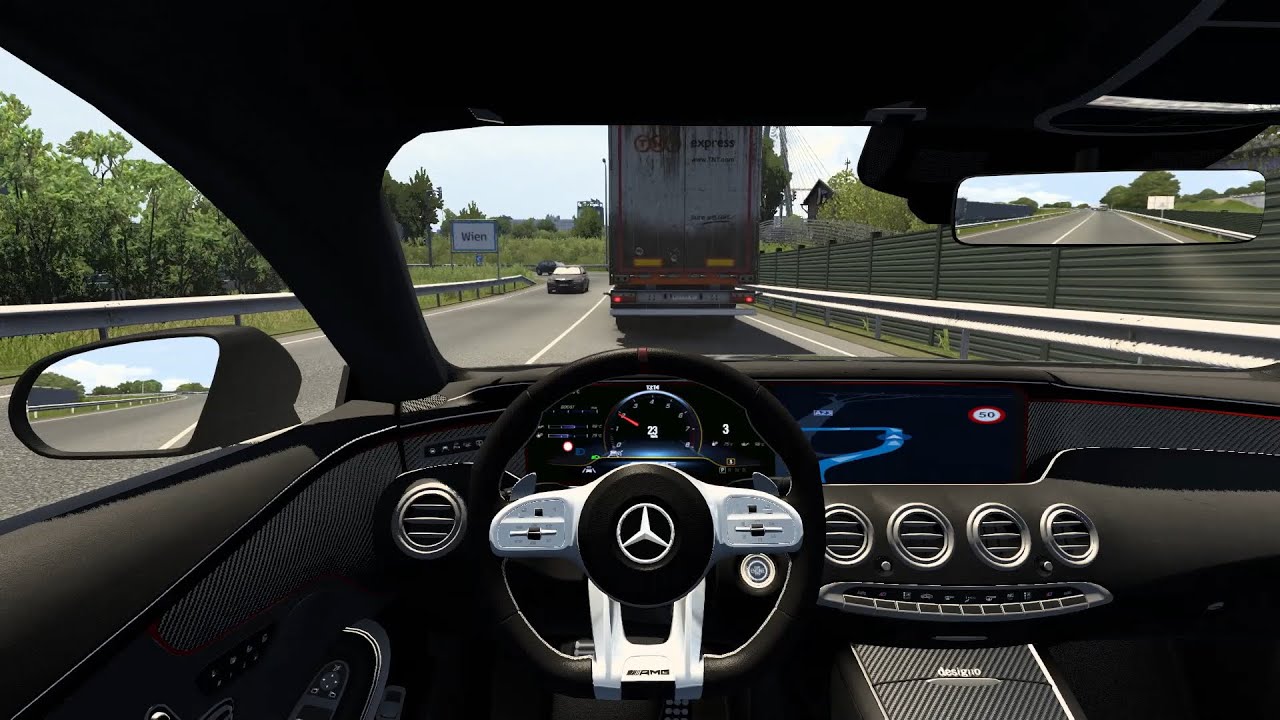 Mercedes-Benz AMG S63 Coupe | Euro Truck Simulator 2 | Game Play - YouTube