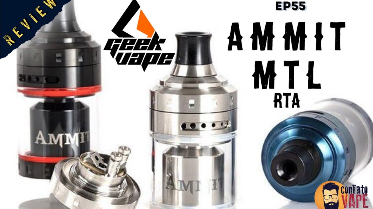 Geekvape AMMIT MTL RTA EM PORTUGUÊS BR - YouTube