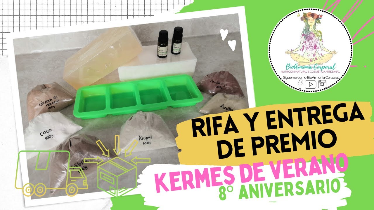 Rifa kermes de verano 🏖 🧼 8° aniversario - YouTube