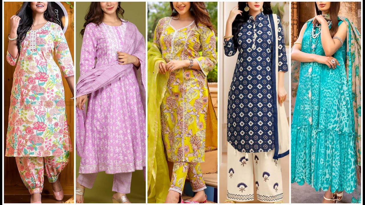 Cotton suit designs | 2024 ke suits design | Simple cotton suits - YouTube