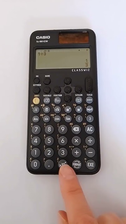 No S to D button on the Casio fx-991CW calculator! How to convert between fraction & decimal ...