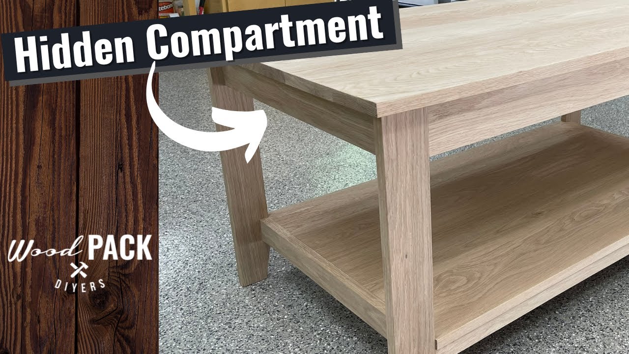 Coffee Table with Concealed Compartment - YouTube