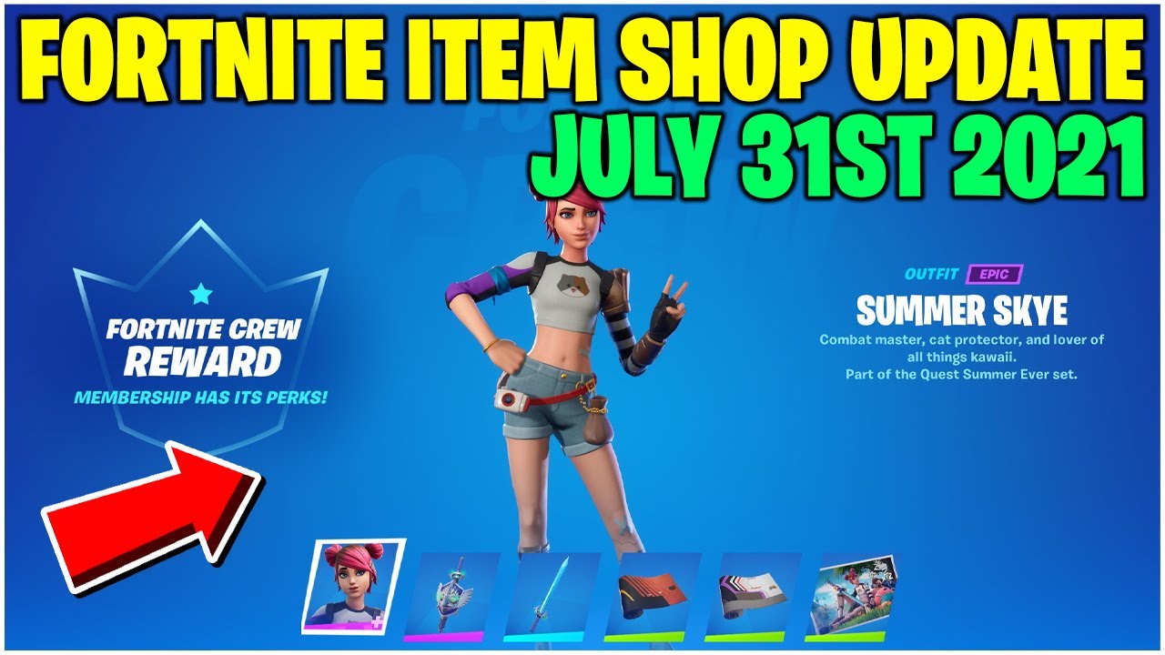 Fortnite Item Shop *NEW* SUMMER SKYE SET! [July 31st, 2021] (Fortnite ...