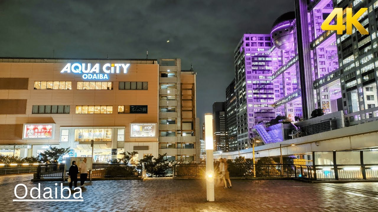 Odaiba Night Walk in 4K | Tokyo Bay’s Stunning Views - YouTube