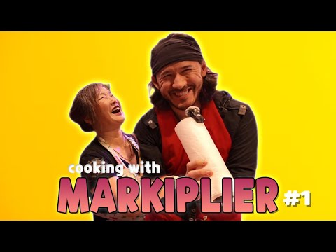 Cooking korean noodle / JAPCHAE with my son MARKIPLIER - YouTube