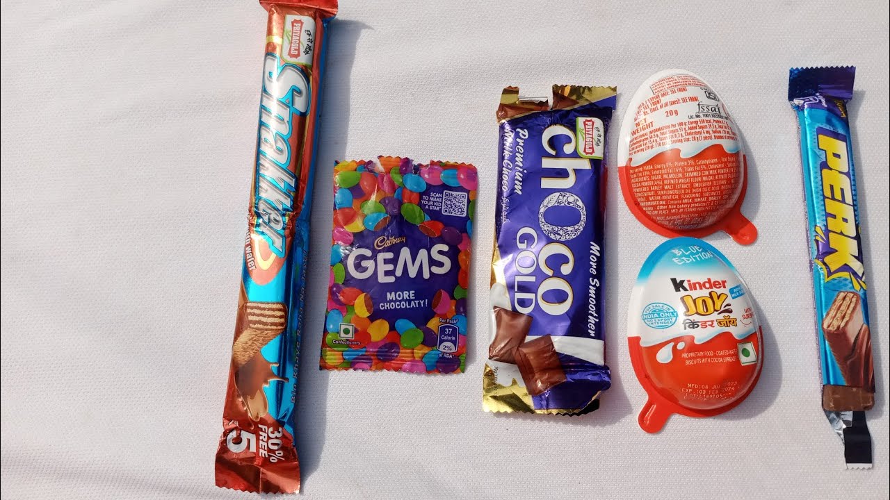 Yummy 😋 Chocolates 🍫 Dairy milk vs Choco gold vs Kinder joy vs Gems vs ...