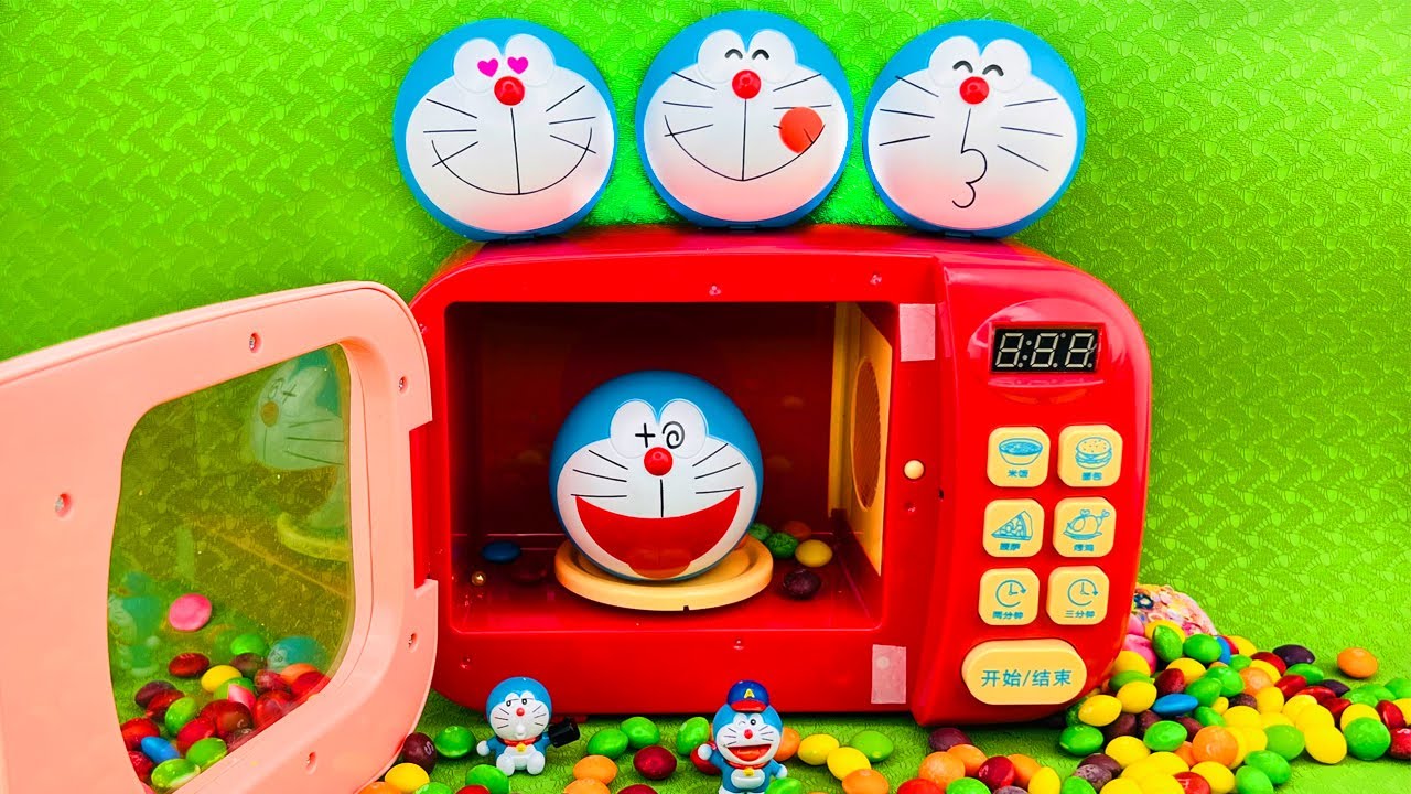 Satisfying Video | How To Mixing Rainbow Microwave With Doreamon ...