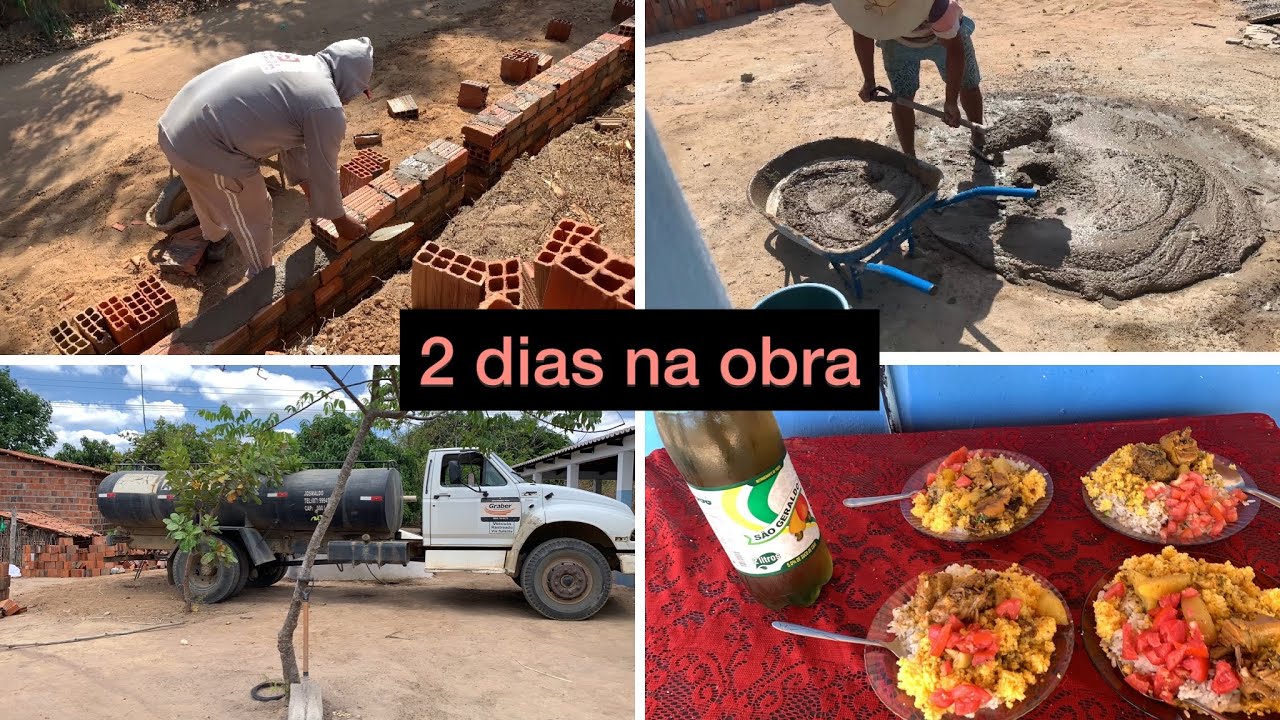 TIVEMOS QUE COMPRAR ÁGUA + ALMOÇO DOS TRABALHADORES / 2 DIAS NA OBRA ...