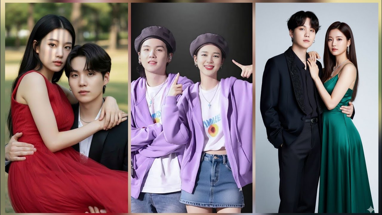 K-Pop BTS Suga Romantic Couple Moments | Sweet Love Poses & Elegant ...
