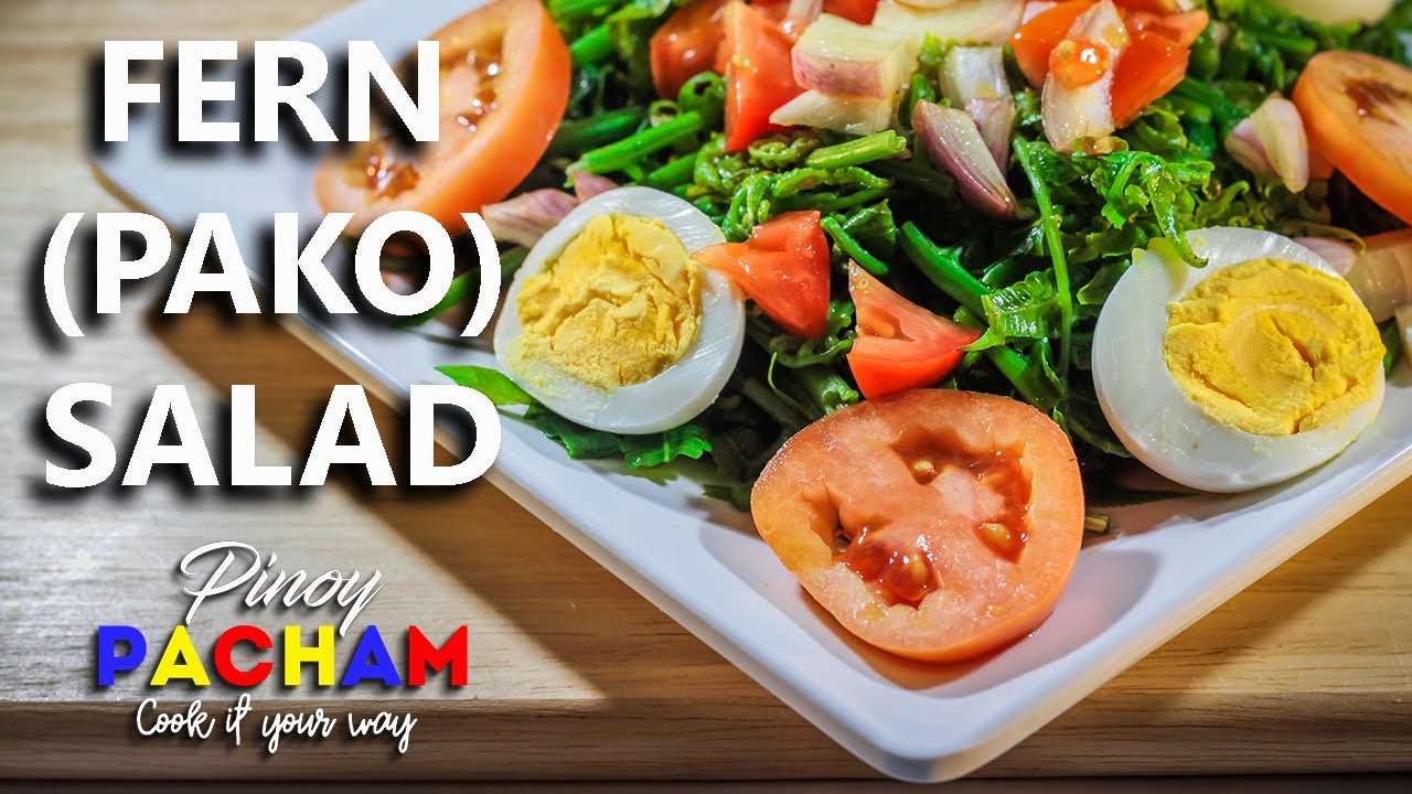 How To Prepare Pako Salad Fern Salad Pinoypacham Ep 009 Youtube