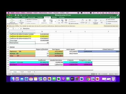 شرح مفصل للانحدار الخطي البسيط #@ Simple linear regression #excel - YouTube