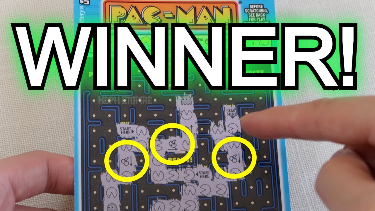 CHERRY CHERRY CHERRY INSTANT WINNER! PacMan $5 California Lottery ...