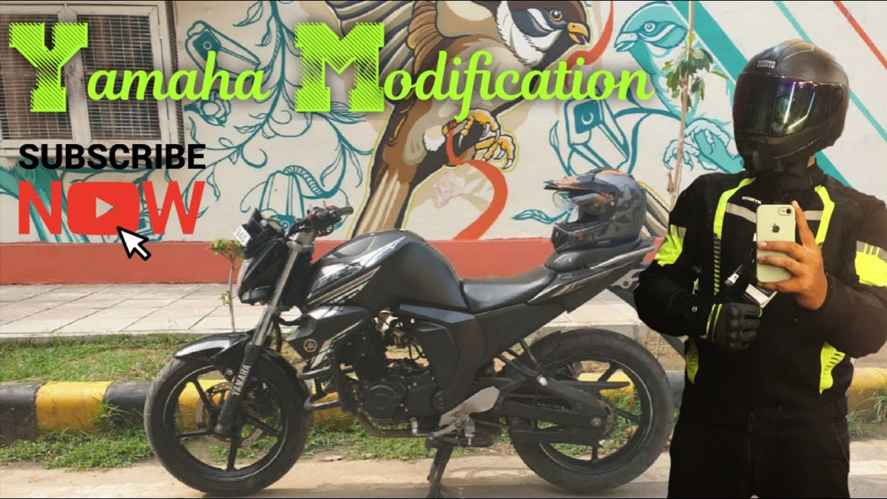 Yamaha Fz V2.0 Modifications #xtremeridersachin - YouTube