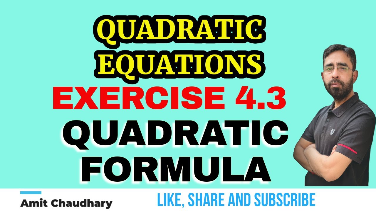 Quadratic formula | Sridharacharya Formula | Quadratic Equations ...