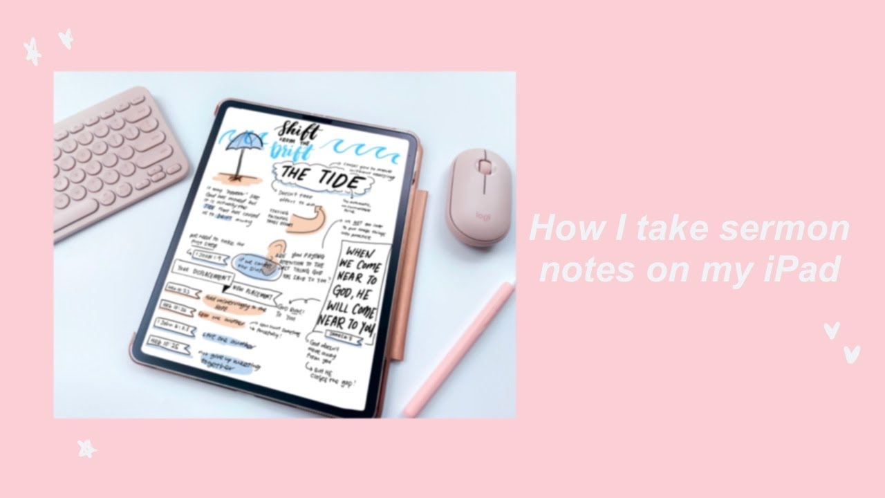 How to take sermon/church notes on an iPad - GoodNotes 5 app, Apple ...