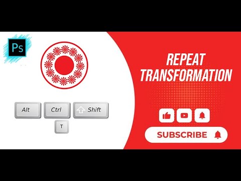 Repeat the transformation in photoshop (Alt + Ctrl + Shift + T). - YouTube