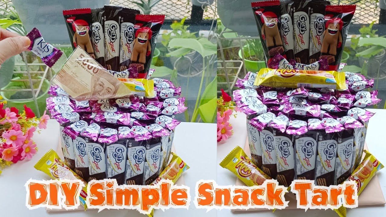DIY Simple Snack Tart // Snack Tart dengan Uang Tarik - YouTube