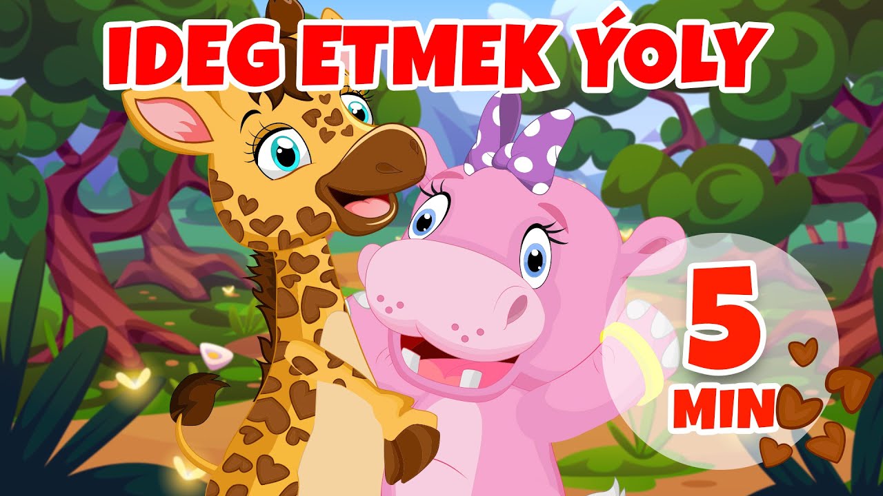 Ideg ýoly - 5 min Giramille | Çagalar üçin goşgular we çagalar üçin ...