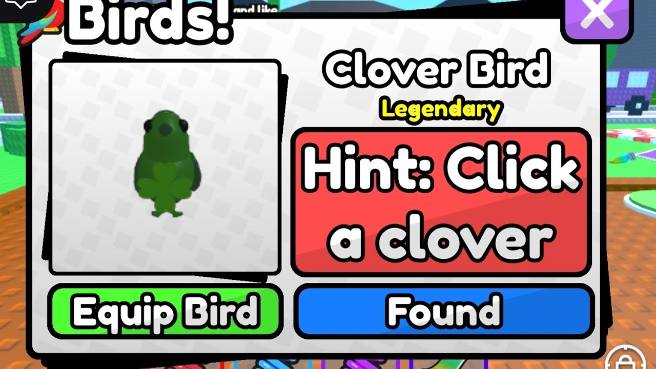 Guide How To Get CLOVER BIRD On Roblox Find The Birds! - YouTube