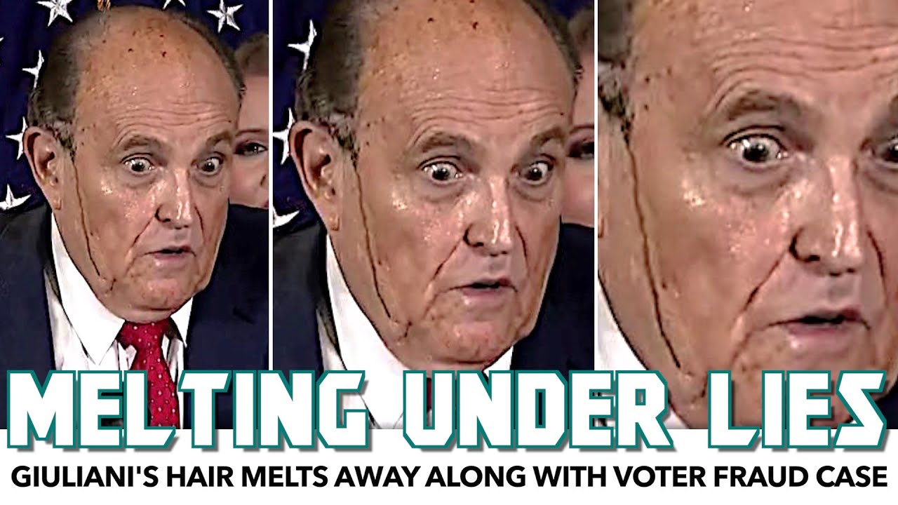 Rudy Giuliani's Hair Dye Melts Away During Insane Press Conference ...