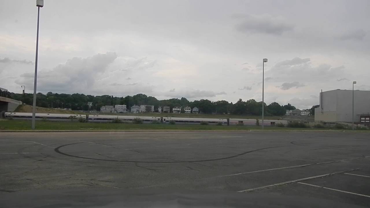 amtrak p449 westbound @ pittsfield ma - YouTube