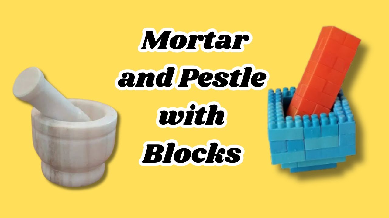 Satisfying DIY Mortar and Pestle with Blocks - YouTube