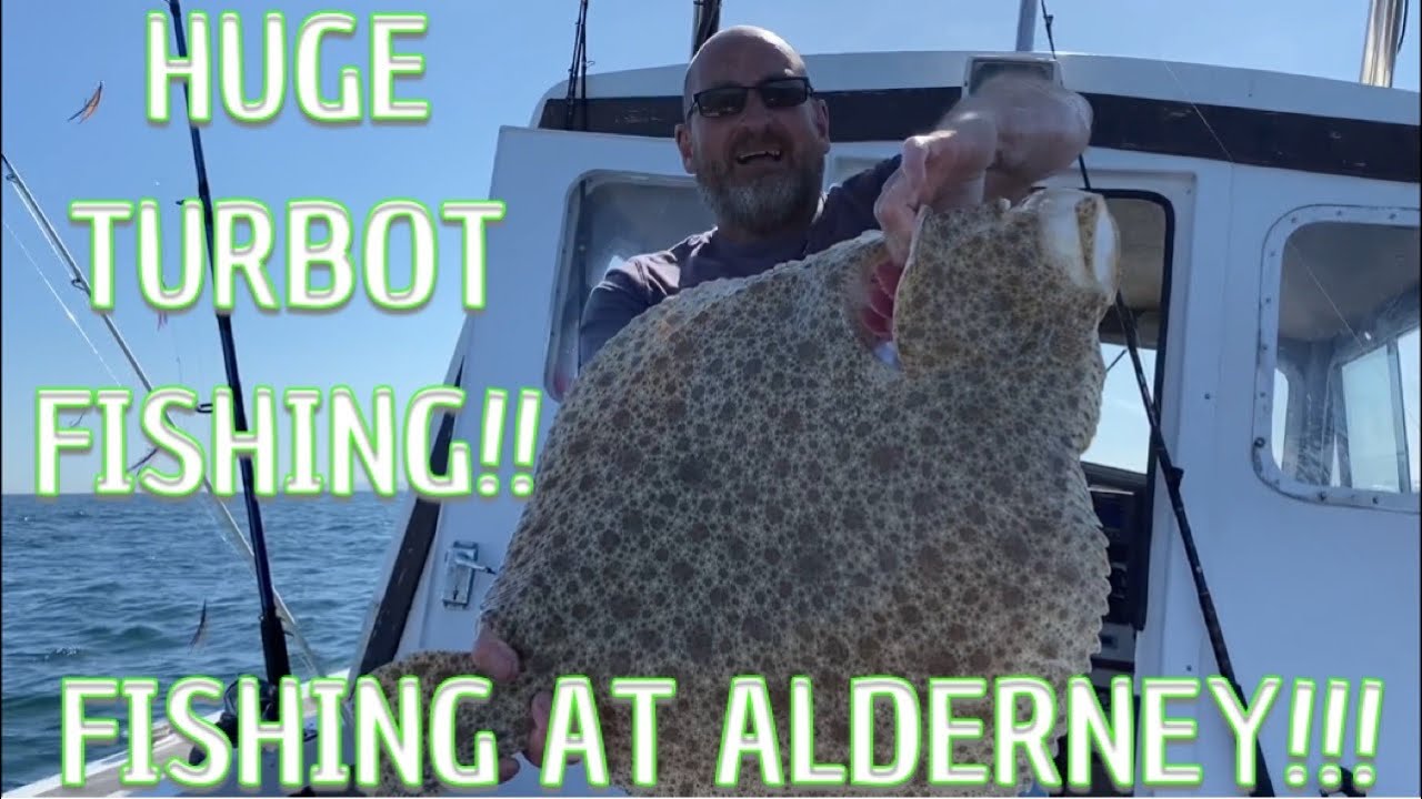 GIANT Turbot Caught Fishing Alderney Schole Bank - Turbo Wars!!! - YouTube