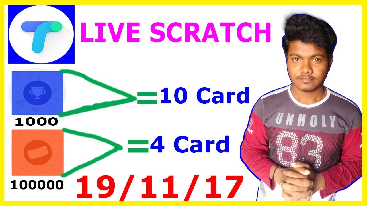 Tez App Scratch Card LIVE Scratching 19/11/2017 // Part #2 - YouTube