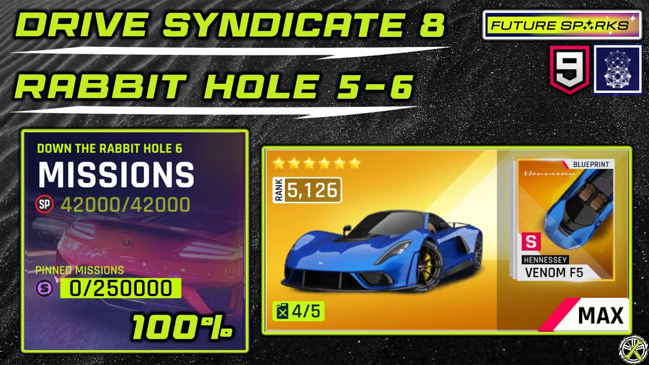 Asphalt 9 | Drive Syndicate 8 - Down the Rabbit Hole 5-6 | 100% - YouTube