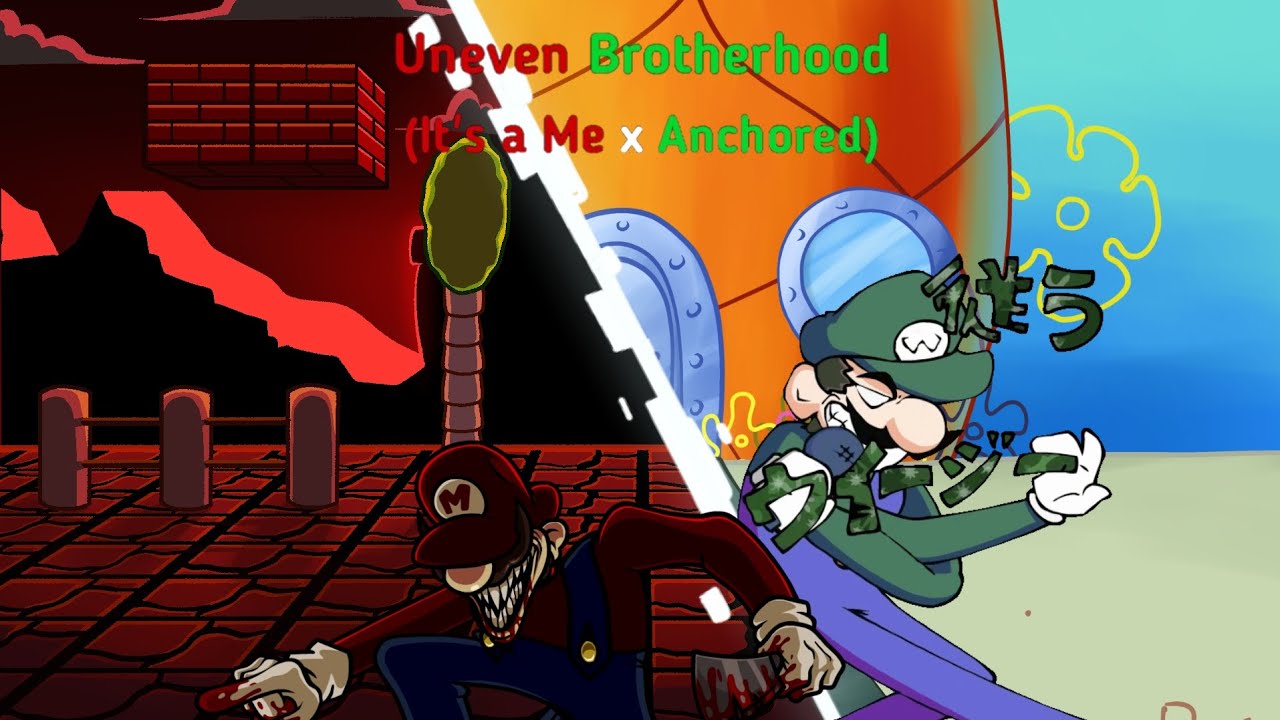 Fnf: Uneven Brotherhood (It's a Me x Anchored/Super Horror Mario vs ...