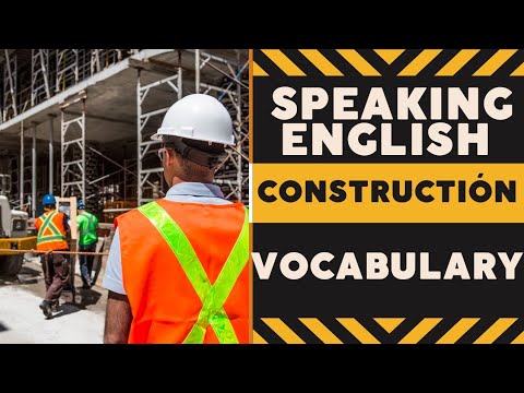 Speaking English Construction Vocabulary - YouTube