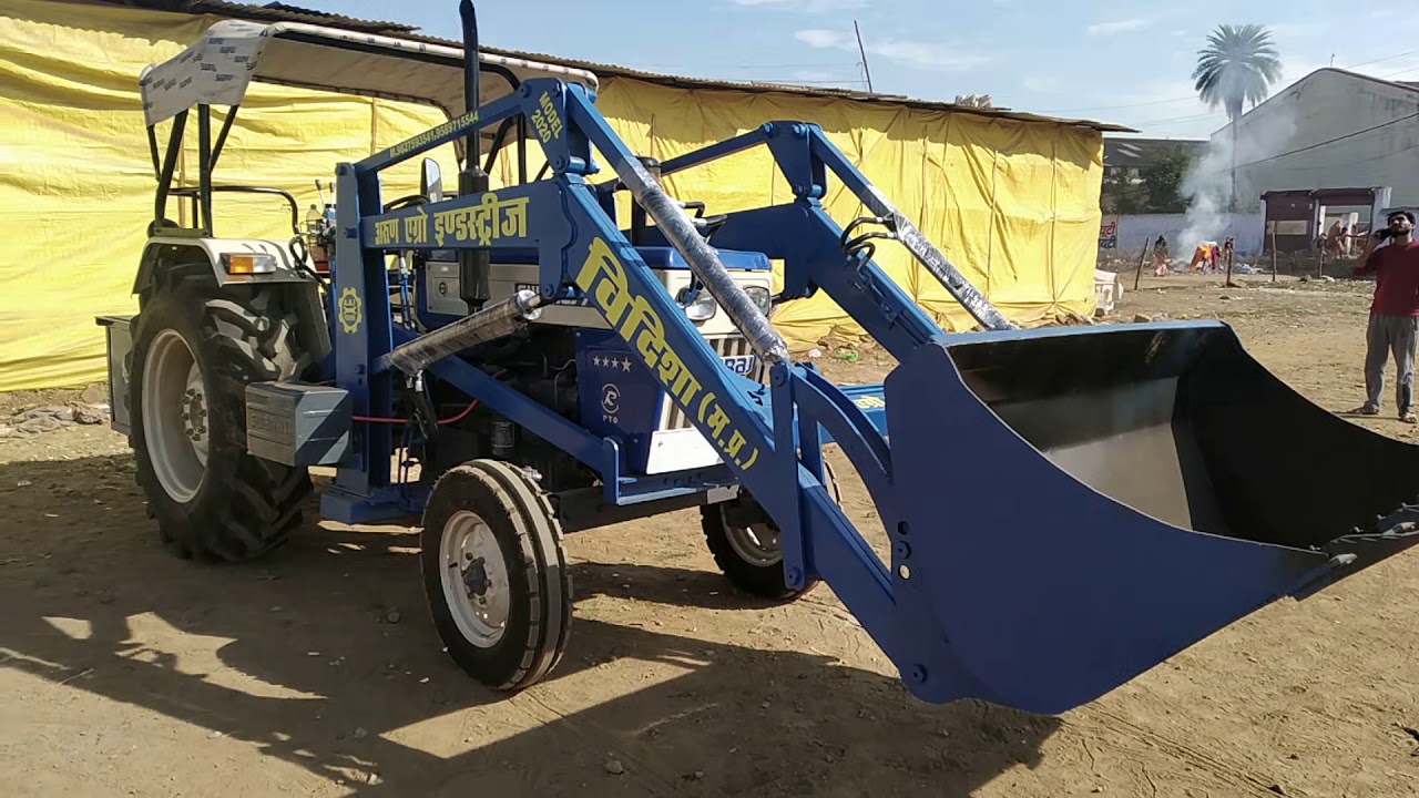 Swaraj 742 XT Tractor attachment loader m.9589715544 - YouTube