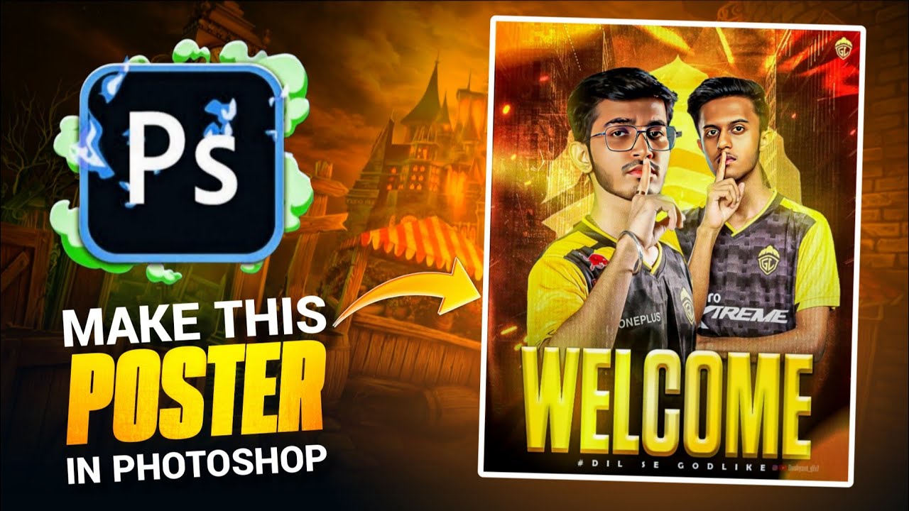 Create a Professional eSports Poster Like This! | Photoshop Poster ...