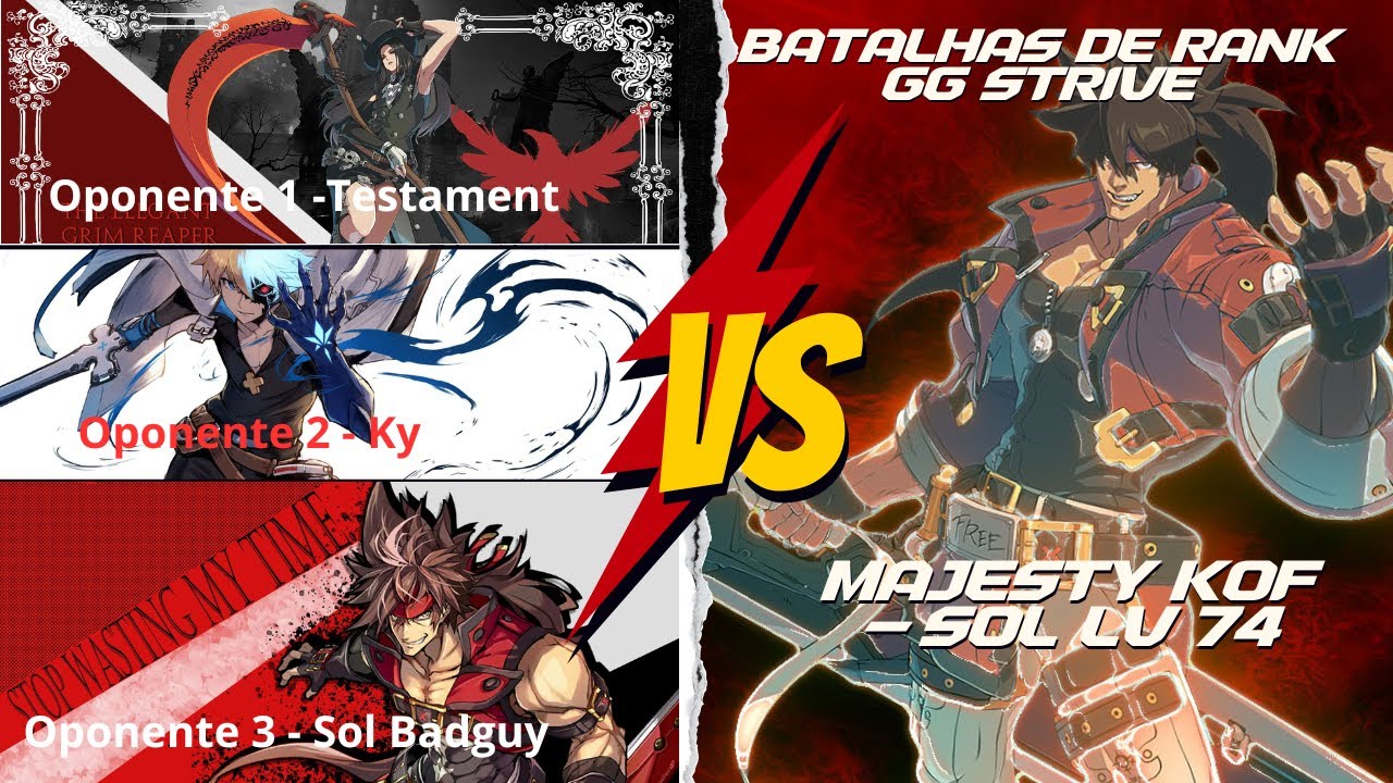 Sol Badguy (Majesty KOF) vs Ranked vários (oponente) - Guilty Gear ...