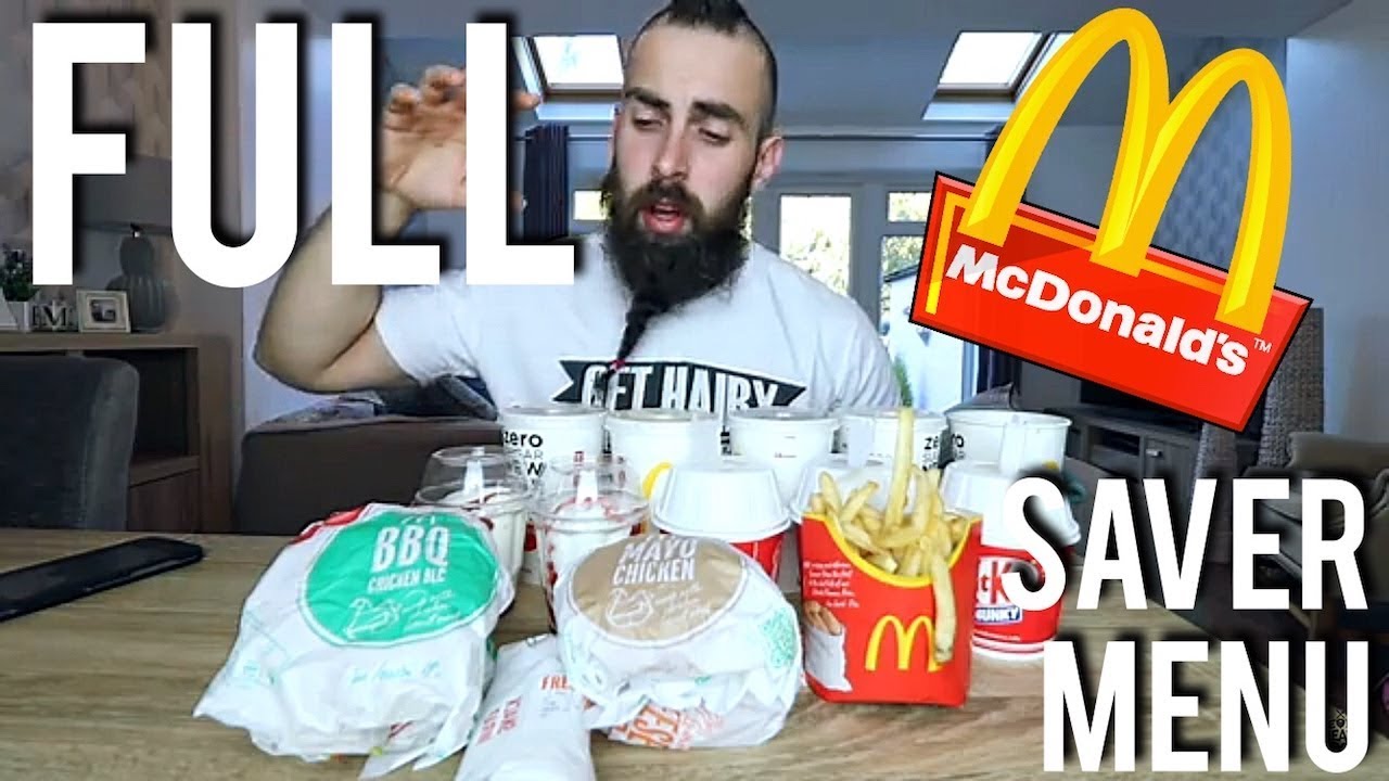 The Entire McDonald's UK SAVER MENU Challenge | BeardMeatsFood - YouTube