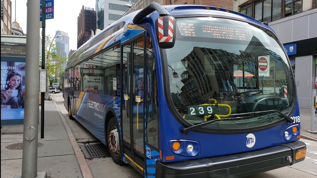 MTA NYCT Bus: 2018 Proterra Catalyst BE40 demo bus on B38 to Tillary St ...