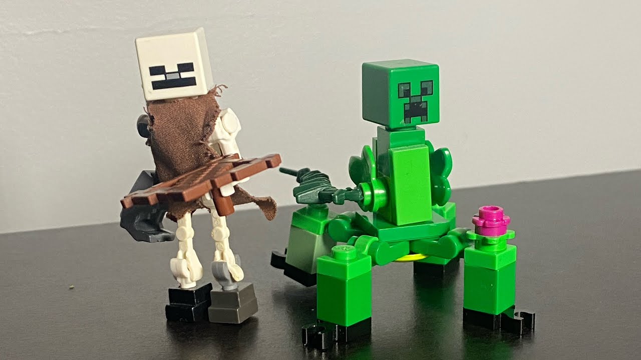 Custom Lego Minecraft mutant mobs! + instructions - YouTube