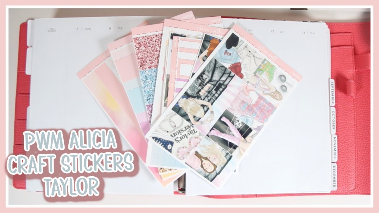 Plan With Me! | Alicia Craft Stickers Taylor - YouTube