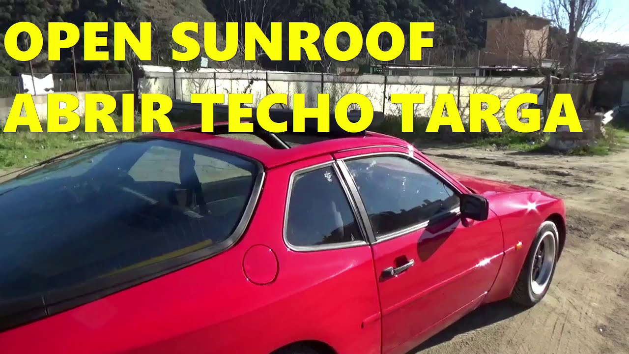 How to open and close sunroof on a Porsche 944-924-911-928 - YouTube