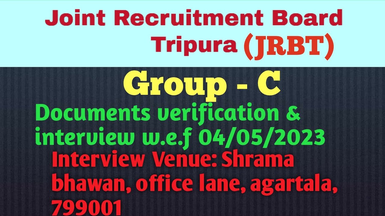 JRBT interview new update 2023||documents verification & interview w.e ...