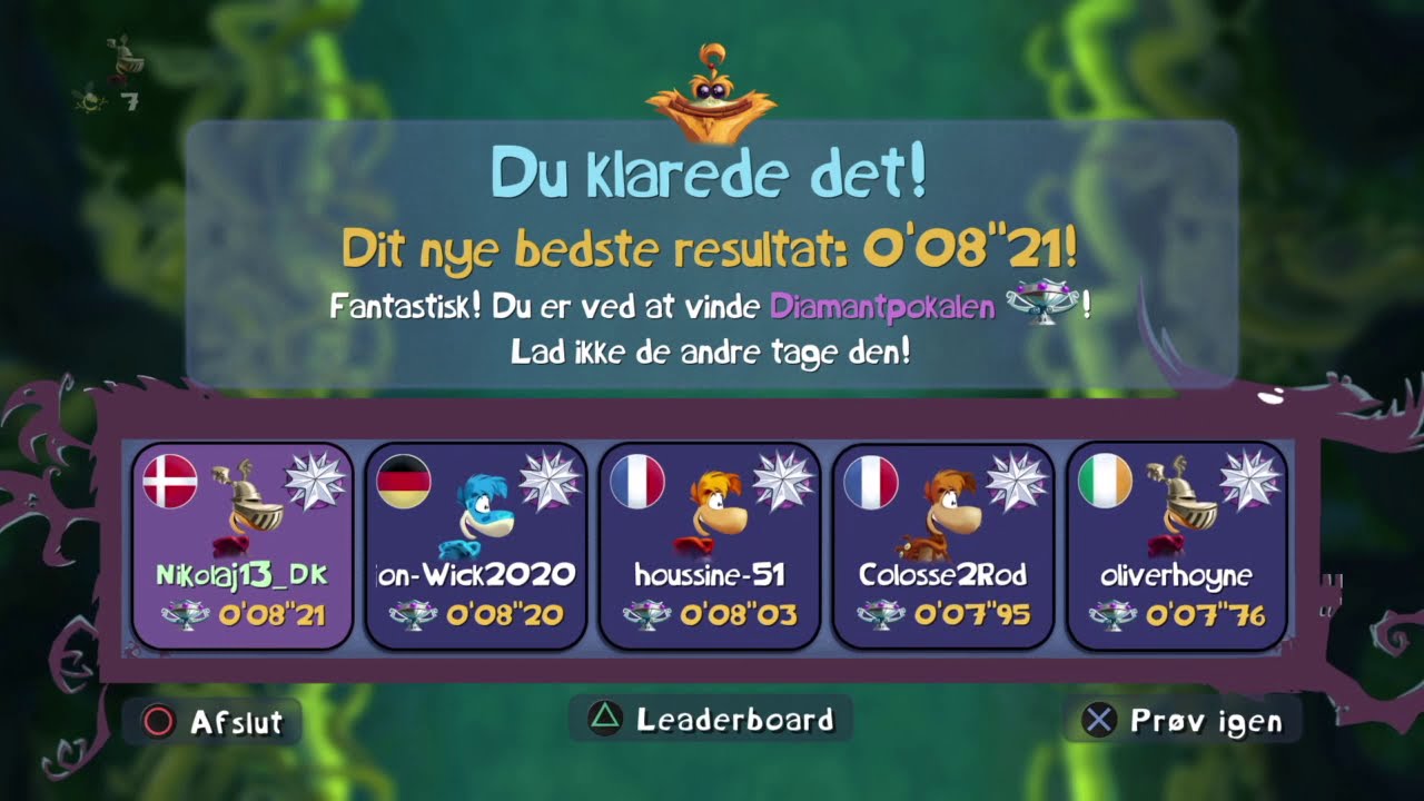 Diamond cup! Rayman legends single run - YouTube