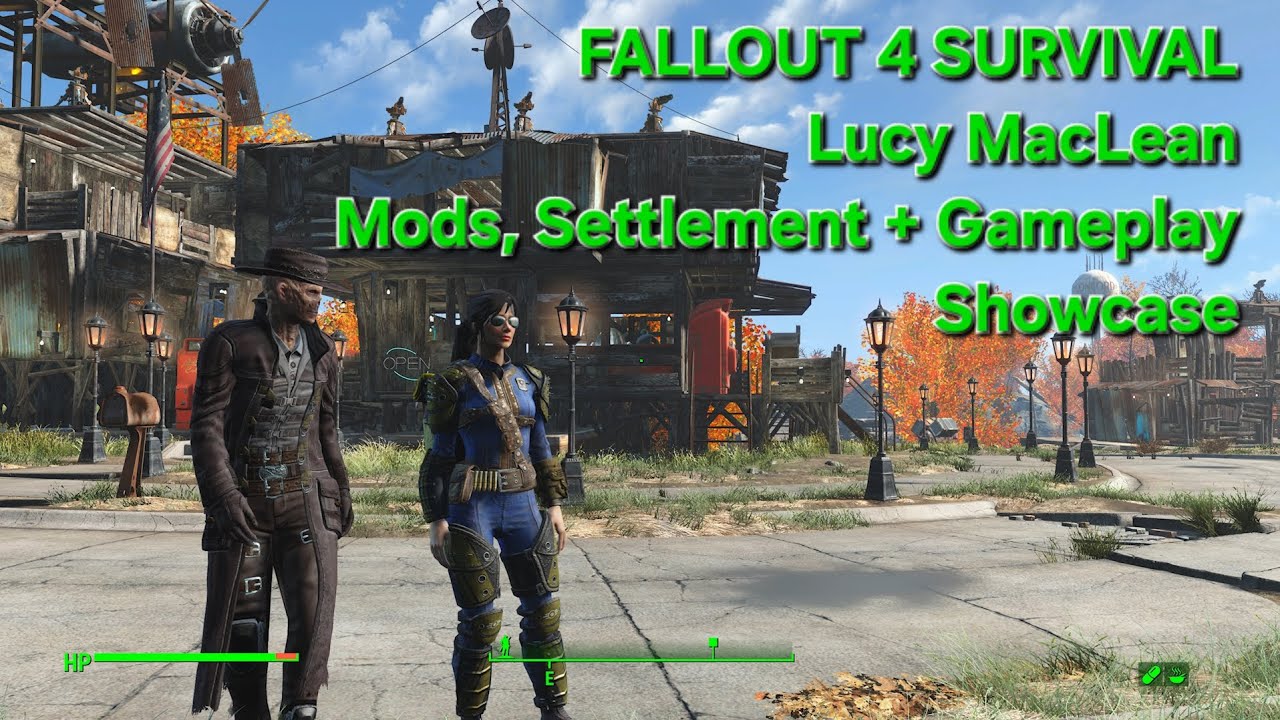 Fallout 4 Lucy MacLean Mods, Sanctuary + Gameplay Showcase - YouTube