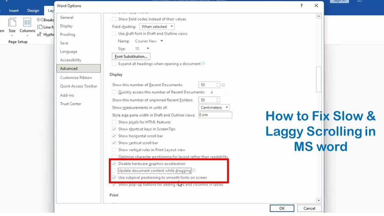 How To Fix Slow Laggy Scrolling In MS Word YouTube How To Fix Slow Laggy Scrolling In MS Word YouTube