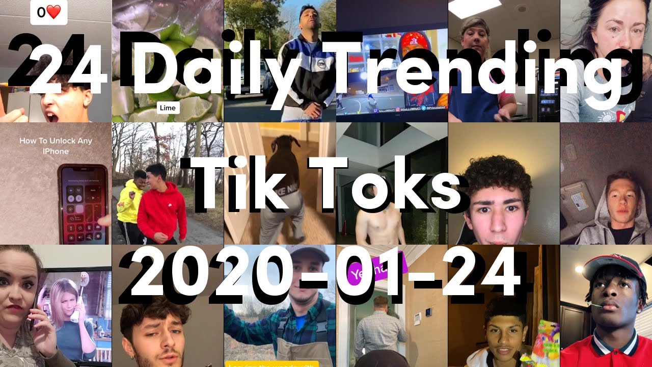 Daily TikToks: 24 Trending Videos: 2020-01-24 - YouTube