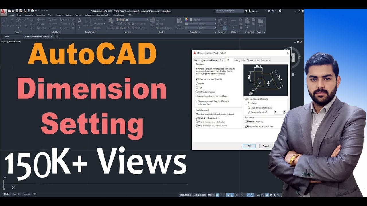 how to set units and Dimensions setting in AutoCAD - YouTube